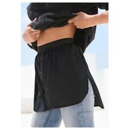 Unterrock Vivance, Damen, Gr. 44/46, schwarz, Stoff, Obermaterial: 95% Polyester, 5% Elasthan, unifarben, Po-bedeckend, Röcke