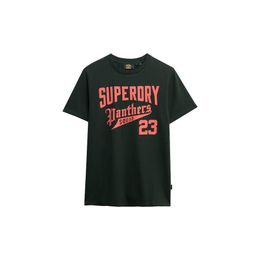 Superdry T-Shirt Herren Größe XXL dunkelgrün / hellrot