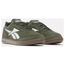 Sneaker Reebok CLASSIC "Reebok FINALE", Gr. 38,5, gritgrün, chalk, synthgum, Leder, Synthetik, Schuhe