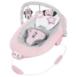Babywippe Bright Starts "Minnie Mouse Rosy Skies TM Comfy Bouncer", Baby, rosa, Kunststoff, Metall, Stoff, Babywippen, mit Sound-Effekt