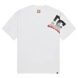 T-Shirt DC Shoes "Solid Lefty", Herren, Gr. M, weiß, 75% Baumwolle, 25% Baumwolle, Shirts
