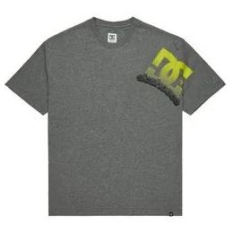 T-Shirt DC Shoes "Solid Lefty", Herren, Gr. M, dunkelgrau heather, 75% Baumwolle, 25% Baumwolle, Shirts