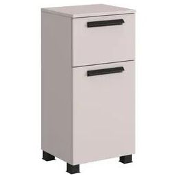 Unterschrank Welltime "SALVADA, Unterschrank 40 cm, gedämpfte Scharniere, Softclose", kaschmir, B:40cm H:79cm T:35cm, MDF, Schränke, Kaschmir, Front und Korpus aus hochwertigen MDF, Anti-Finger-Print