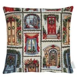 Kissenhülle Apelt "3715", bunt, B:40cm L:40cm, Polyester, Baumwolle, Polyester, Kissenbezüge