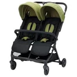 Zwillingswagen FILLIKID "fill TWIN", Baby, schwarz (schwarz, grün), Aluminium, Kinderwagen
