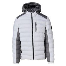 KOROSHI Steppjacke Herren Gr&ouml;&szlig;e S dunkelgrau / offwhite
