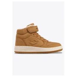Sneakerboots Lotto, Gr. 33, braun (wheat, sanftes weiß), Synthetik, Sportlich, Schuhe, Winterschuhe, Schnürboots, Sneaker, gefüttert