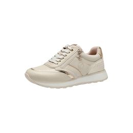 Tamaris Sneaker Damen Größe 42 elfenbein / gold