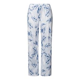 Hanro Pyjamahose ' Loungy Nights ' Damen Gr&ouml;&szlig;e S blau / wei&szlig; Winterkleid