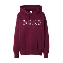 Nike Sportswear Sweatshirt 'PHNX FLC' Damen Größe L rot / weinrot / weiß