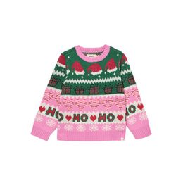 Only Mini Pullover 'KMGHOHO X-MAS' Mädchen Größe 104 grün / pink / rot / weiß