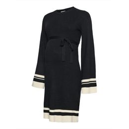 MAMALICIOUS Umstand Kleid 'MLSOLA' Damen Gr&ouml;&szlig;e L creme / schwarz