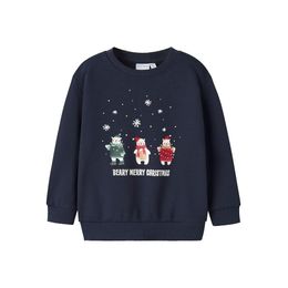 name it Sweatshirt 'NMMVISMAS' boy Blue size 116