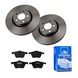 ATE Bremsensatz, Scheibenbremse vorne rechts links belüftet 316mm für VOLVO 30793265 274285 30736406 1420-42497