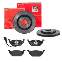Brembo Bremsensatz-Vorderachse MAX LINE / STANDARD Bremsensatz, Scheibenbremse vorne rechts links innenbelüftet 280mm für SKODA VW ROEWE (SAIC) SEAT (