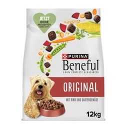 Beneful Purina Original Trockenfutter Hund, Adult, Rind & Gartengemüse 2x12 kg