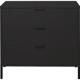 Mäusbacher Kommode MÄUSBACHER "Bonnie TOPSELLER", grau (anthrazit matt lack), B:81cm H:80cm T:45cm, Holzwerkstoff, Sideboards, Kommode mit 3 Schubladen