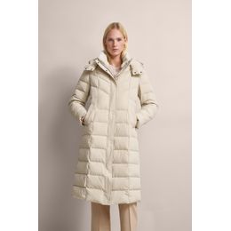 Kurzmantel Bugatti, Damen, Gr. 34, beige, 86% Polyamid, 14% Elasthan, unifarben, regular fit, normaler Saum, Mäntel, mit elegantem Stehkragen