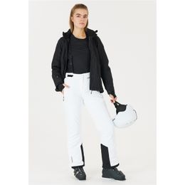 Skihose WHISTLER "Drizzle", Damen, Gr. 38, EURO-Größen, weiß, 100% Polyester, unifarben, lang, Hosen, mit wasserabweisender Membran