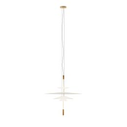 Vibia Flamingo 1550 Pendelleuchte Gold satiniert matt