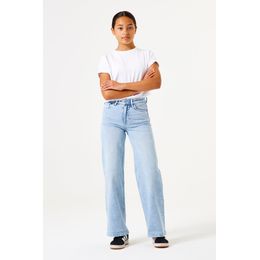 Weite Jeans Garcia "Annemay", Mädchen, Gr. 158, N-Gr, blau (light used), Denim/Jeans, Obermaterial: 99% Baumwolle, 1% Elasthan, weit, Jeans, for GIRLS