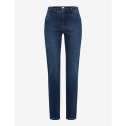 Brax Damen Five-Pocket-Hose Style MARY USED REGULAR BLUE, denim blau, Gr. 34