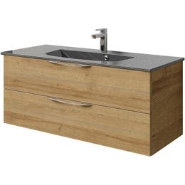SAPHIR Waschtisch »Serie 6025 Mineralmarmor-Waschtisch mit Unterschrank, 117 cm breit« 2 Stk. tlg. Waschplatz mit 2 Schubladen, hängend,...
