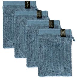 Sch&ouml;ner Wohnen Kollektion SCH&Ouml;NER WOHNEN-Kollektion Waschhandschuh &raquo;Sense&laquo; mit Velourborte, hautschmeichelnde Airtouch Qualit&auml;t, super weich blau Frottee