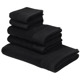 Bruno Banani Handtuch Set &raquo;Robby, Premium Handt&uuml;cher, 500 gr/m&sup2;, 100% Baumwolle&laquo; Set 5 Stk. Frottier Duscht&uuml;cher, Handt&uuml;cher, G&auml;stet&uuml;cher, Set,...