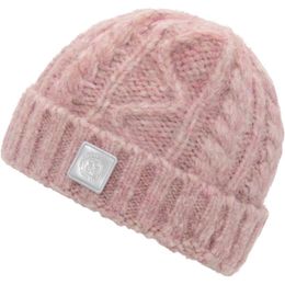 Chillouts Beanie »Rory Hat« Beanie mit Zierstrick pink