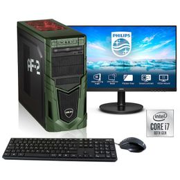 Hyrican Gaming-PC-Komplettsystem »SET02244« 23, 8 ′′ Intel Core i7 GeForce RTX 3070 16 GB RAM 1.000 GB SSD Windows 11, inklusive 24" Monitor...