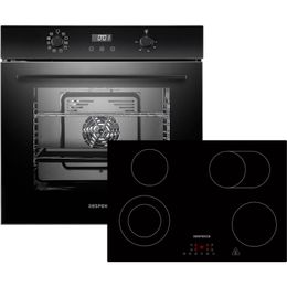 respekta Backofen-Set &raquo;ASET7007700&laquo; mit 1-fach-Teleskopauszug Set, 2 Stk. tlg. LED Timer mit Touch Control