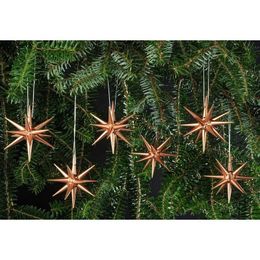 Albin Preissler Christbaumschmuck &raquo;aus Holz, Handwerkskunst aus dem Erzgebirge&laquo; Weihnachtsdeko kupferfarben