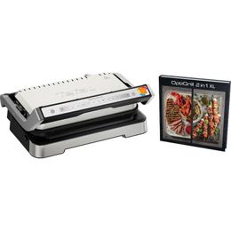 Tefal Kontaktgrill »OptiGrill 2in1 XL GC782D« 2200 W silber Leichte Reinigung: Auch eine einfache Reinigung wird nach dem Grillvergnügen durch die...