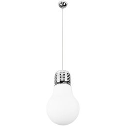 Spot-Light SPOT LIGHT Pendelleuchte »Bulb« E27 1 Stk. Deckenleuchte aus Metall für den Wohn- und Essbereich weiss