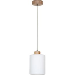 BRITOP LIGHTING Pendelleuchte »ZEFIR« E27 1 Stk. Naturprodukt aus Eichenholz, Hochwertiger Glasschirm eichefarben