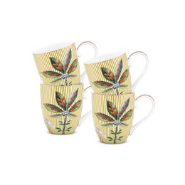 PIP Studio Becher »La Majorelle« Kaffeetassen im 4er-Set, La Majorelle, 450 ml gelb