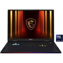 MSI Gaming-Notebook »Raider 18 HX AI A2XWJG-074« 45, 8 cm / 18 ′′ Intel Core Ultra 9 GeForce RTX 5090 2 GB SSD schwarz