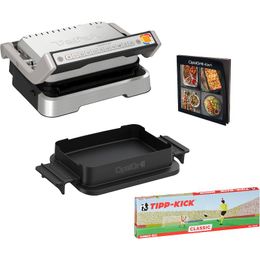 Tefal Kontaktgrill »GC774D TK OptiGrill 4in1 Grillen/BBQ/Ofen/kompl. Mahlzeit« 2100 W inkl. Backschale, Gratis Tipp-Kick-Spiel Silber INKLUSIVE...