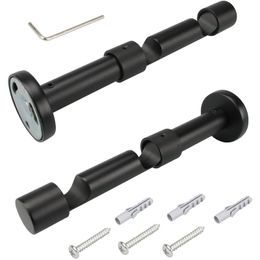 Liedeco Doppeltr&auml;ger f&uuml;r Gardinenstangen &Oslash; 16 mm schwarz &Oslash; 1,6 cm