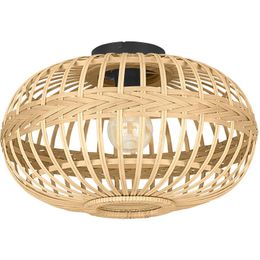 Eglo Deckenleuchte »AMSFIELD Deckenlampe, Stahl und Holz, E27, Wohnzimmerlampe, Flurlampe« E27 1 Stk. Deckenleuchte, Esszimmerlampe, H28, 5 x Ø45...