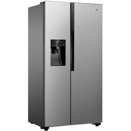Gorenje Side-by-Side »NRS9EVX« 179 cm hoch 91 cm breit edelstahlfarben