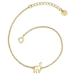 Glanzst&uuml;cke M&uuml;nchen GLANZST&Uuml;CKE M&Uuml;NCHEN Gliederarmband &raquo;GSM165&laquo; in Alpaka Optik gelbgold none Zierliches Alpaka-Armb&auml;ndchen