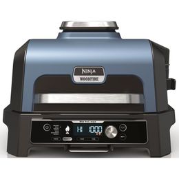 Ninja Tischgrill »Woodfire Pro Connect XL OG901EU« 1700 W Elektrischer Outdoor Grill & Smoker Blau/Schwarz