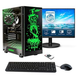 Hyrican Gaming-PC-Komplettsystem »Rockstar SET02160« 23, 8 ′′ AMD Ryzen 5 Radeon Graphics 16 GB RAM 1.000 GB SSD Windows 11, inklusive 24" Monitor...