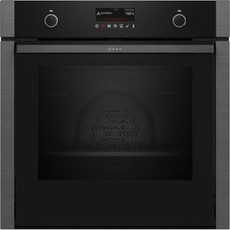 Neff Pyrolyse Backofen N 50 &raquo;B6ACP7AG3&laquo; mit Teleskopauszug nachr&uuml;stbar mit Pyrolyse-Selbstreinigung AirFry-Funktion grau