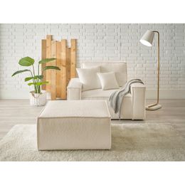 Andas Loveseat »FINNLEY, Loveseat & Hocker im Set, trendige Stoffe, inkl. Zierkissen« 2 Stk. tlg. verfügbar in den Stoffqualitäten Bouclé, Struktur...