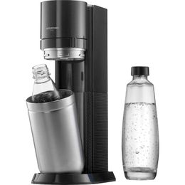 SodaStream Wassersprudler »DUO« Umsteiger, +Glasflasche, Kunststoffflasche, KEIN CO2-Zylinder schwarz
