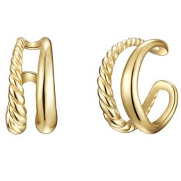 Glanzst&uuml;cke M&uuml;nchen GLANZST&Uuml;CKE M&Uuml;NCHEN Ohrklemme &raquo;GSM328&laquo; aus Sterling Silber gelbgold 10.5 Trendiger Ear Cuff