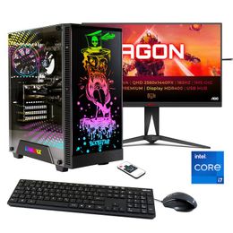 Hyrican Gaming-PC-Komplettsystem »Rockstar SET02384« 27 ′′ Intel Core i7 GeForce RTX 4070 16 GB RAM 1.000 GB SSD Windows 11, inklusive 27" Monitor...